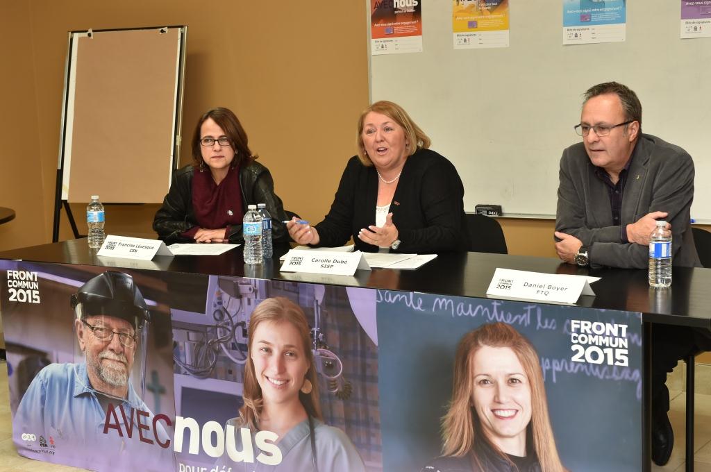 Le Front commun syndical amorce sa tournée | Journal Le Nord